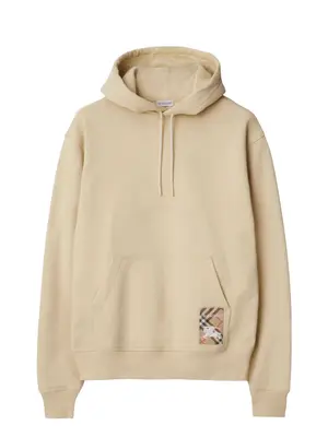 BURBERRY Burberry Check-Pattern Cotton Hoodie