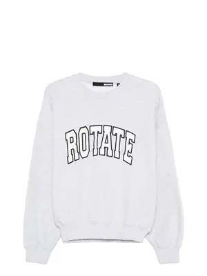 ROTATE BY BIRGER CHRISTENSEN Embroidered Logo Sweatshirt - Grey
