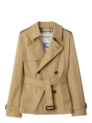 Burberry Cotton-blend Trench Coat - Neutrals