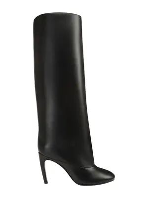 SERGIO ROSSI 90mm Leather Boots - Black