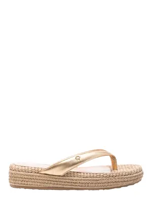 GIANVITO ROSSI Tahiti Flip Flops - Neutrals