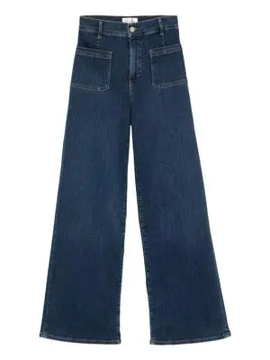 FRAME Le Slim Palazzo Jeans - Blue