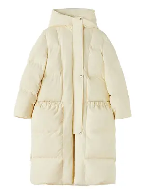JIL SANDER Quilted Down Coat - White