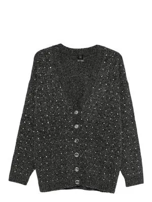 PINKO Pinko 'Marche' Cardigan With Rhinestones