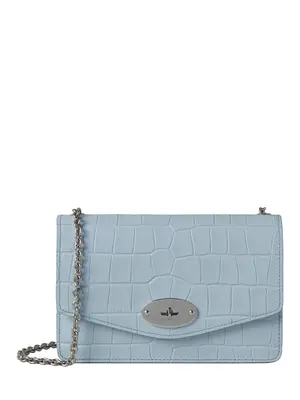 Mulberry Small Leather Darley Cross-Body Bag Blue