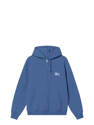 StÜssy Basic Zip Hoodie - Blue