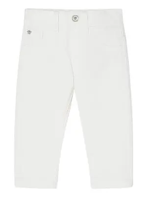 Versace Gabardine Regular Fit Jeans - White