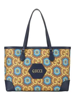 Gucci Gg Supreme Kaleidoscope 100th Anniversary Tote Bag - Navy