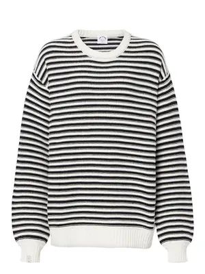 The Upside Boo Striped Cotton Sweater - Multicoloured