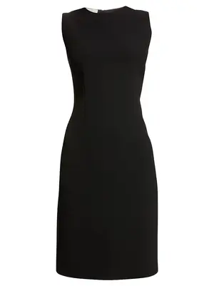 Lafayette 148 New York Harpson Finesse Crepe Sheath Dress - Black