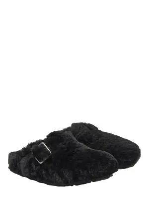 BIRKENSTOCK Boston Shearling Clogs - Black