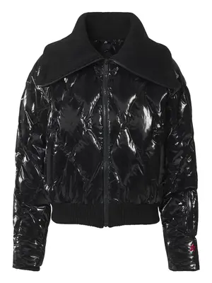 Perfect Moment Carving Quilted Down Ski Jacket - Black
