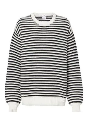 The Upside Boo Striped Cotton Sweater - Multicoloured