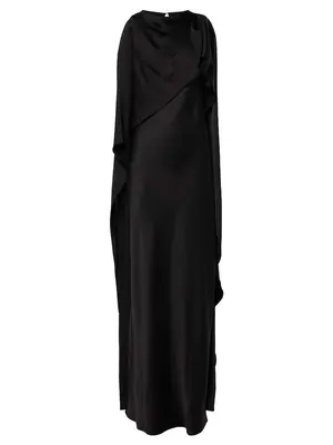 Simkhai Izel Satin Gown - Black