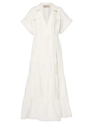 ADRIANA DEGREAS Cotton Maxi Dress - White