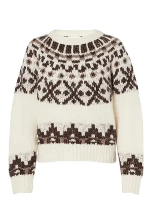 FRAME Fair Isle Alpaca-blend Sweater