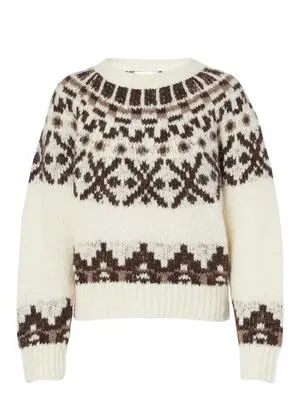 FRAME Fair Isle Alpaca-blend Sweater