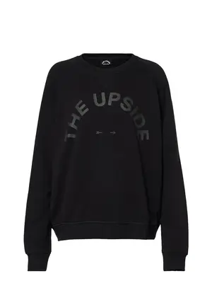 The Upside Newport Cotton Terry Sweatshirt - Black