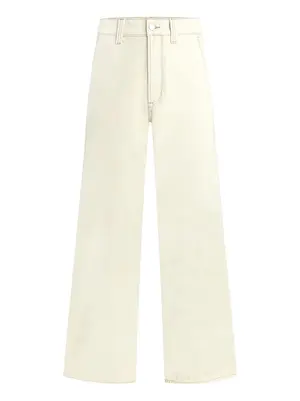 Hudson Jeans Luca Wide-leg Carpenter Jeans - Silver Birch