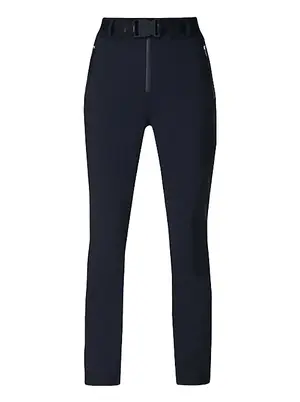 Sweaty Betty Power Belted-waist High-rise Shell Ski Trousers - Black
