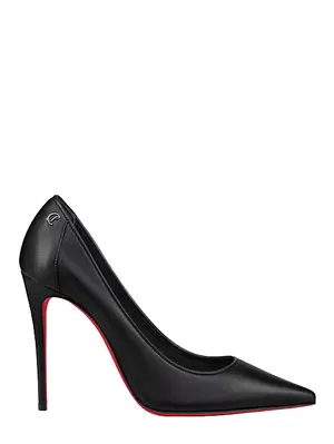 CHRISTIAN LOUBOUTIN Sporty Kate 100 Leather Heeled Pumps - Black