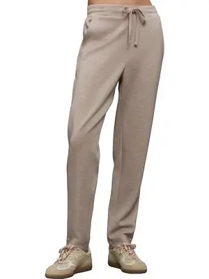 Carbon38 Tapered Leg Interlock Jogger - Taupe Heather