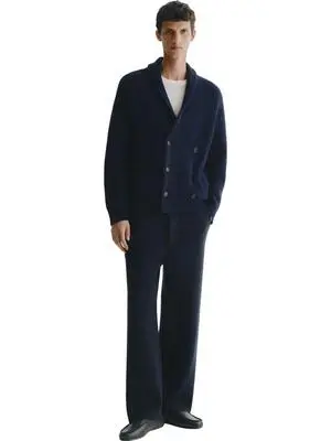 LISA YANG Lyle Cardigan Jacket - Navy