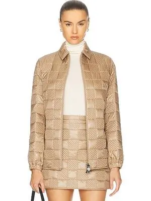 Moncler Zip-up Jacket - Tan