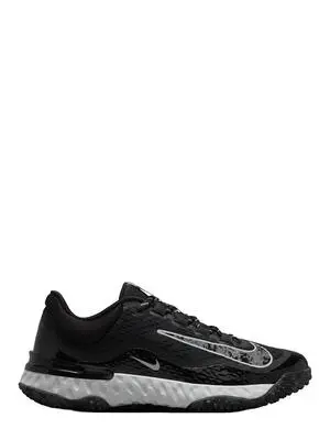 Nike Alpha Huarache Elite 4 Turf Sneakers - Black/pure Platinum/iron Grey