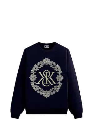 Kith Floral Lace Nelson Crewneck Sweatshirt - Abyss