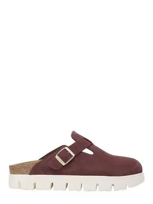 BIRKENSTOCK Boston Chunky Suede Clogs - Berry Crush