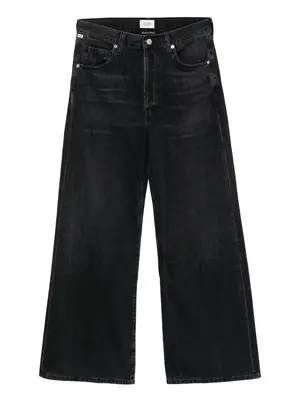 Citizens Of Humanity Citizens Of Humanity Mid-Rise Wide-Leg Jeans Grey