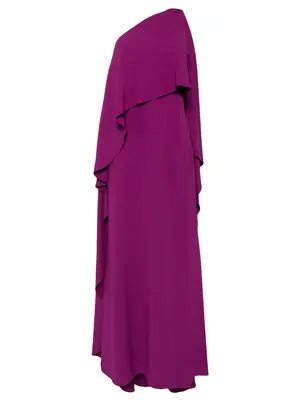 Elie Saab Asymmetric Long Dress - Purple