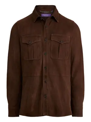 RALPH LAUREN Barron Suede Shirt Jacket