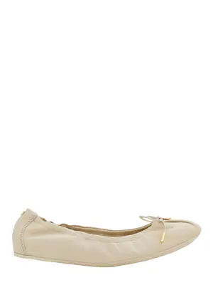 FERRAGAMO Ferragamo Leather Ballerinas Neutrals