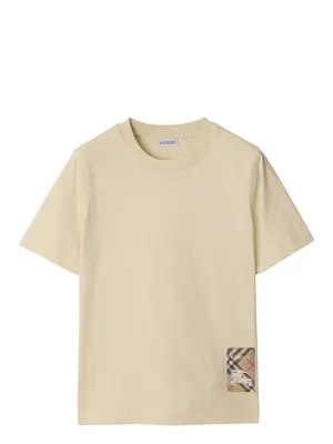 Burberry Vintage Check-patch T-shirt - Neutrals