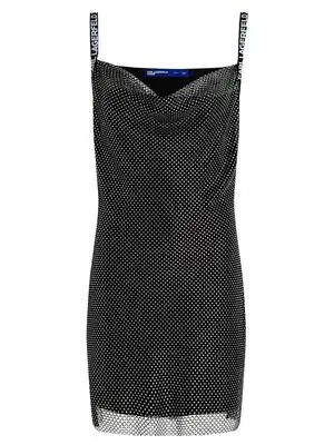 Karl Lagerfeld Crystal-embellished Dress - Black