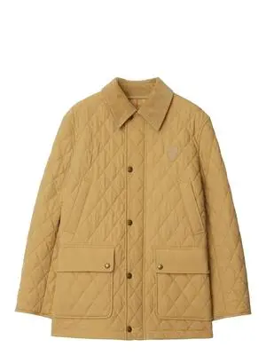 Burberry Burberry Diamond-Quilted Jacket Neutrals