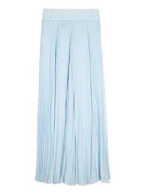 EDWARD ACHOUR PARIS Pleated Wide-leg Trousers - Blue