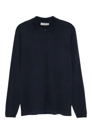 Canali Fine-knit Shirt - Blue