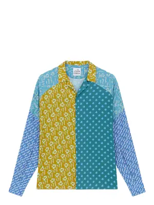 DONDE ESTEBAN Estrellitas Printed Shirt - Blue