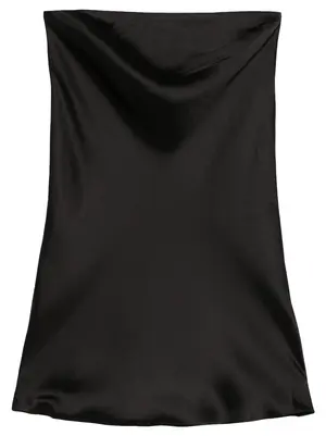 NORMA KAMALI Norma Kamali Bias-Cut Strapless Mini Dress