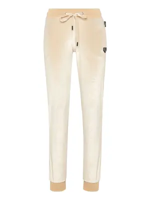 Philipp Plein Strass Skull Trousers - Neutrals