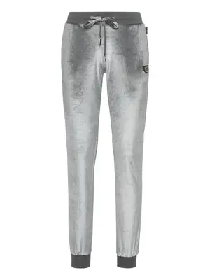 Philipp Plein Strass Skull Trousers - Grey