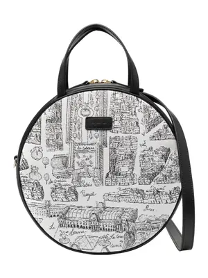 AGNÈS B. Motif Embroidery Bag - Black