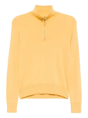 AGNÈS B. Half Zip Jumper - Orange