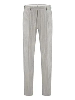 PT TORINO Striped Tailored Trousers - Grey