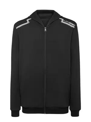 PLEIN SPORT Zip-down Hoodie - Black