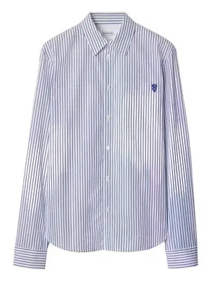 Burberry Striped Cotton Shirt White