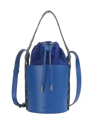 SERGIO ROSSI Sr Mermaid Bucket Bag - Blue